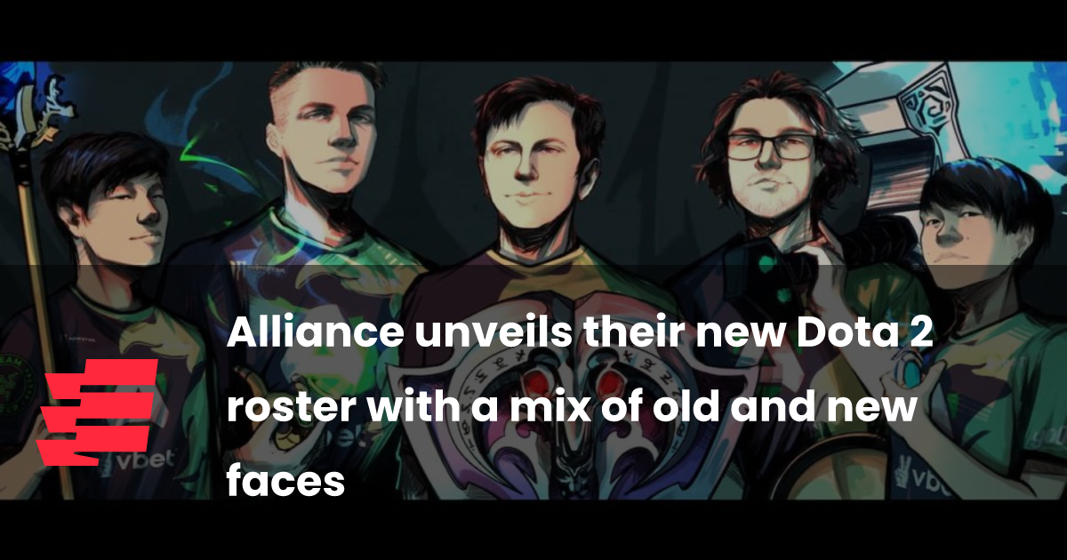 Alliance unveils their new Dota 2 roster with a mix of old and new ...